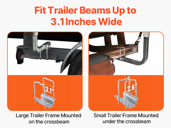 VEVOR Marine Trailer Guide Set, 46” LED Illuminated Guide Poles, Pair ...