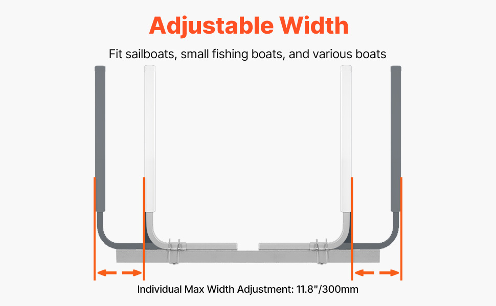 VEVOR Boat Trailer Guide, 1.5M Adjustable Design Trailer Guide Poles ...