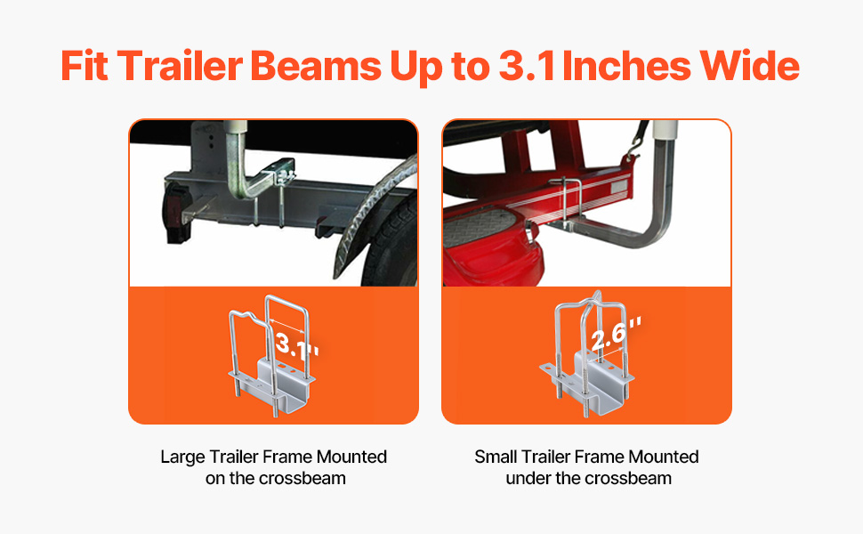 VEVOR Boat Trailer Guide, 60” Adjustable Design Trailer Guide Poles ...