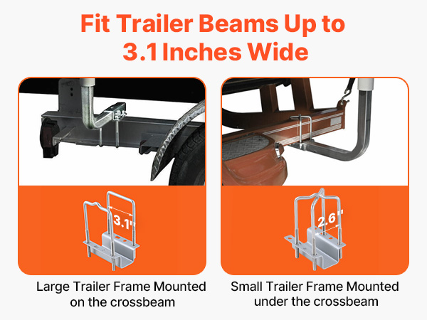 VEVOR Marine Trailer Assistant, 27.6” Flexibly Adjustable Bunk Guide ...