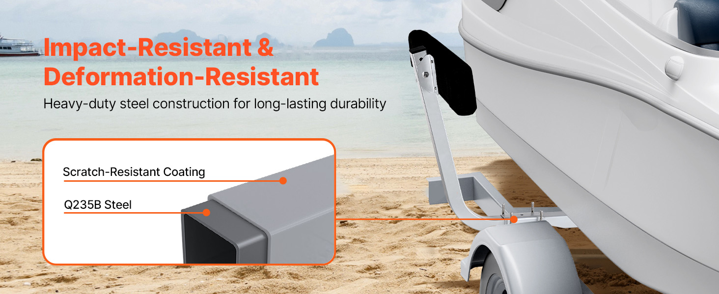 VEVOR Boat Trailer Guide, 0.7M Adjustable Design Short Bunk Guide-Ons ...