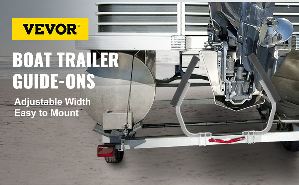 VEVOR Boat Trailer Guide on, 24", One Pair Trailer Pontoon Bunk Board ...