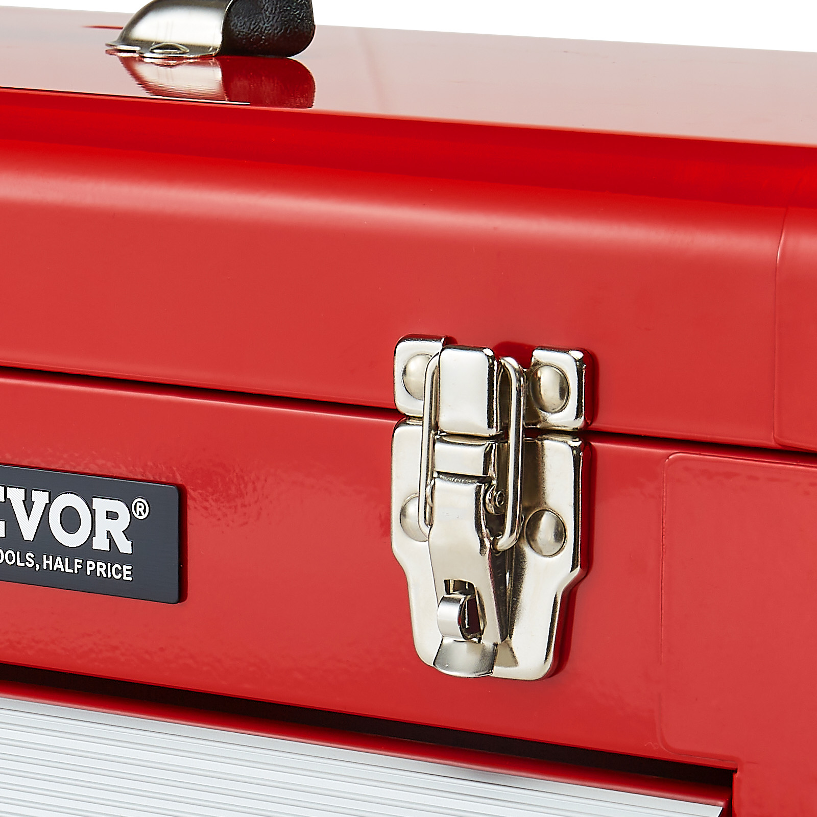 Tool Box 20.5-inch Portable Metal Tool Box with 3 Drawers Tool ...