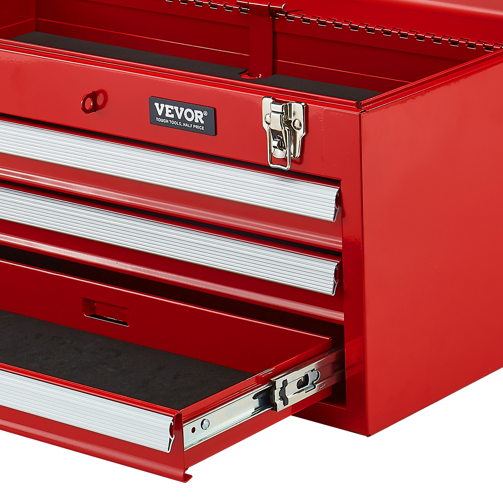 Tool Box 20.5-inch Portable Metal Tool Box with 3 Drawers Tool ...