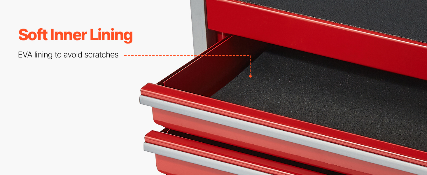 VEVOR Tool Box 8.6-inch Portable Metal Tool Box 5 Drawers Tool ...