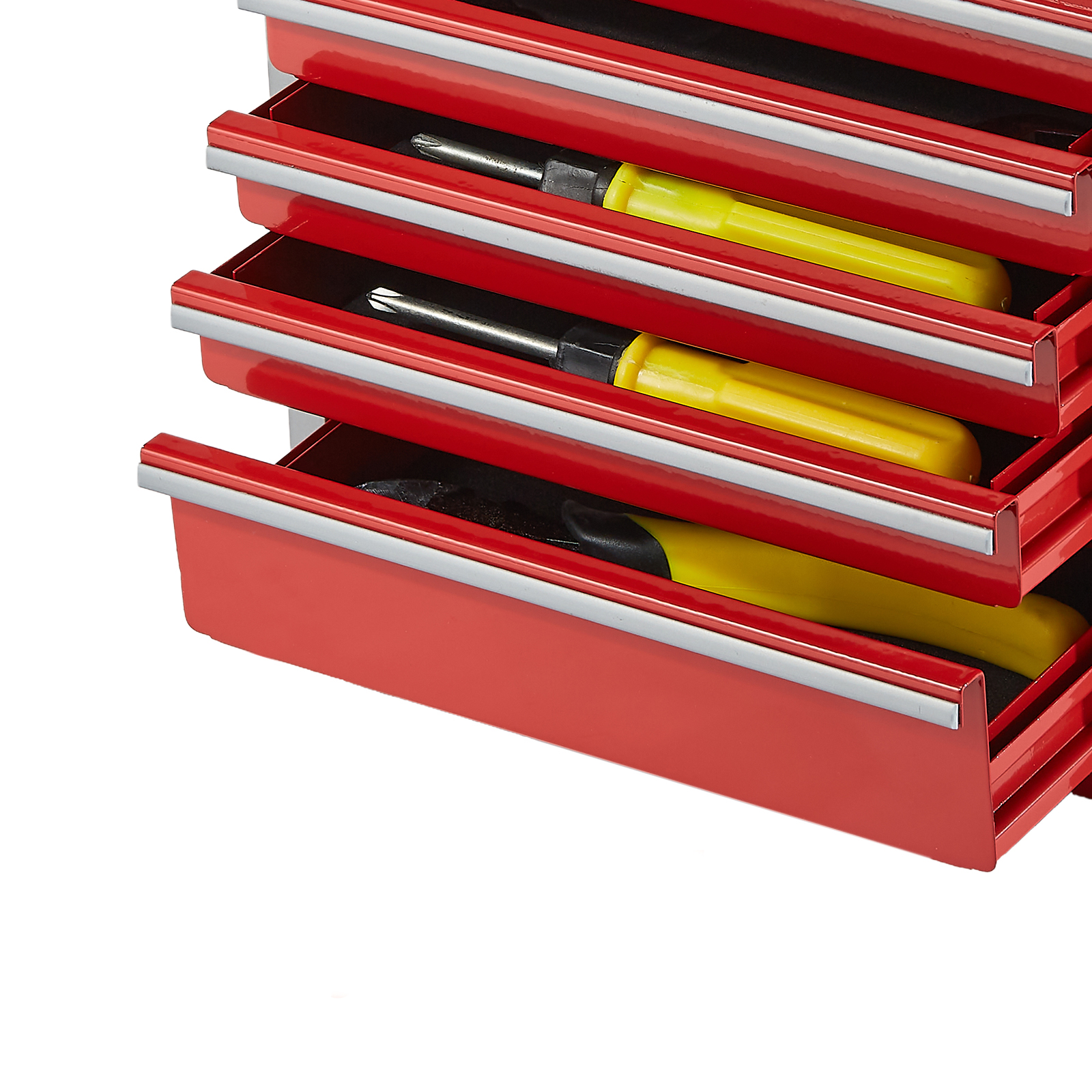 VEVOR Tool Box 8.6-inch Portable Metal Tool Box 5 Drawers Tool ...
