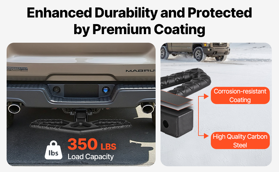 VEVOR Hitch Step for 2" Receiver Universal Trailer Tow Rear Bumper ...