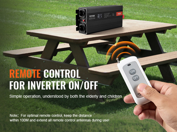 VEVOR Pure Sine Wave Power Inverter 3000W DC12V till AC230V LCD ...