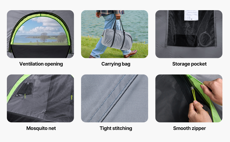 Truck Tent 5.5-6.0ft Waterproof PU2000 Truck Bed Camping Tent 2-3 ...