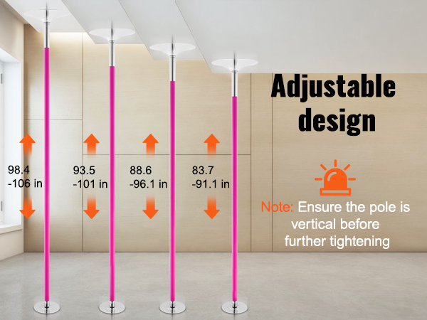 VEVOR Professional Dancing Pole, Spinning Static Dancing Pole Kit ...