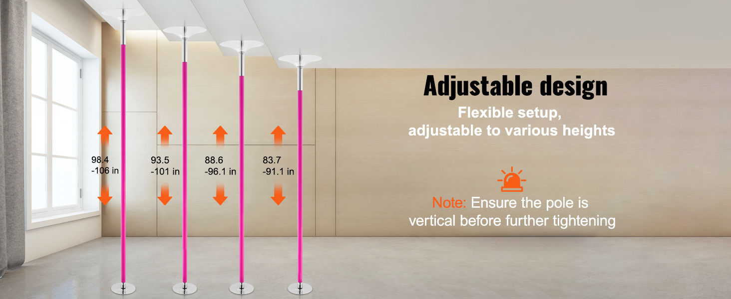 VEVOR Professional Dancing Pole, Spinning Static Dancing Pole Kit ...