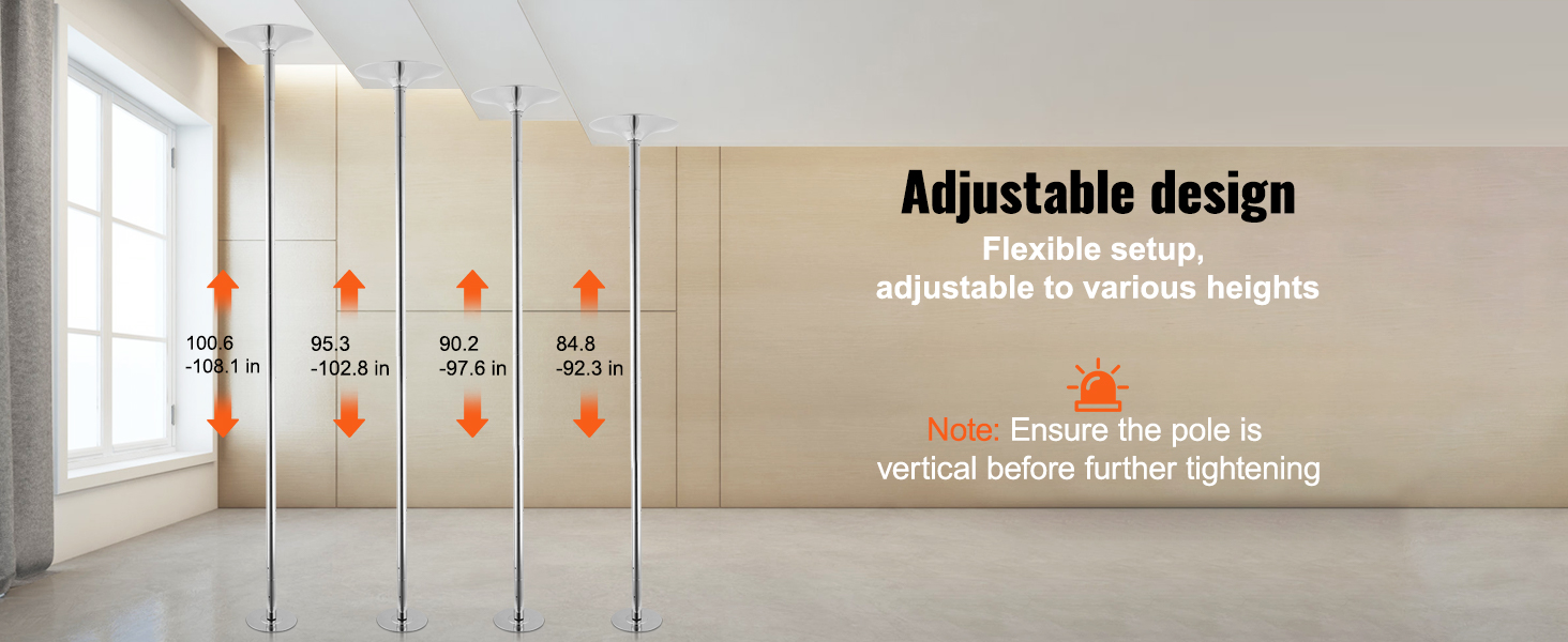 VEVOR Professional Dancing Pole, Spinning Static Dancing Pole Kit ...