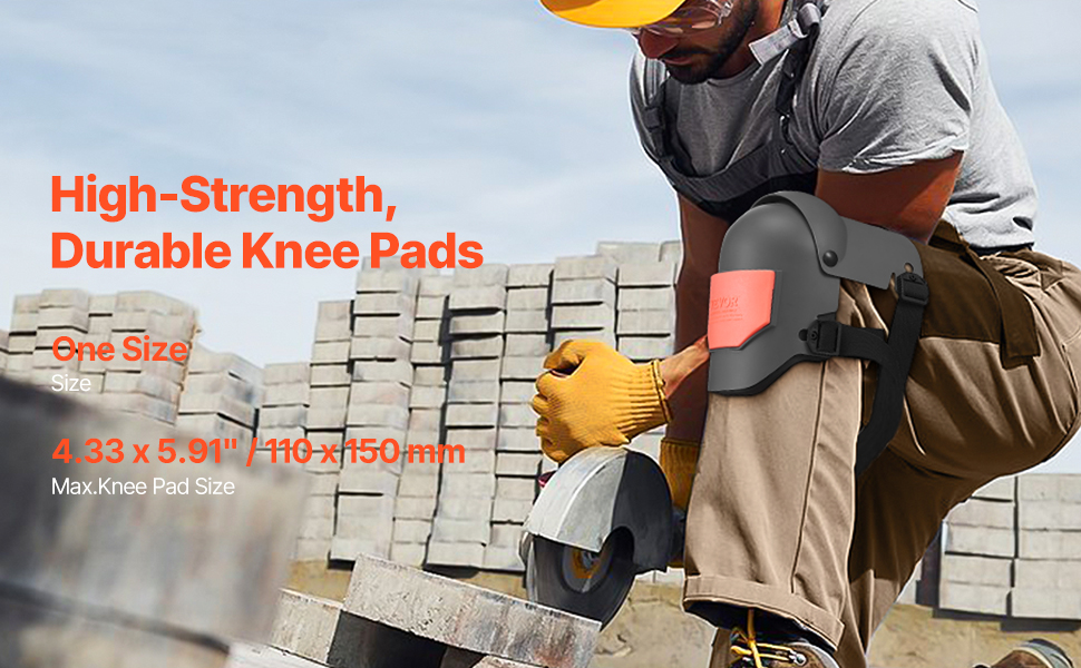 VEVOR Knee Pads for Work Extra Thick for Construction Flooring Roofing ...