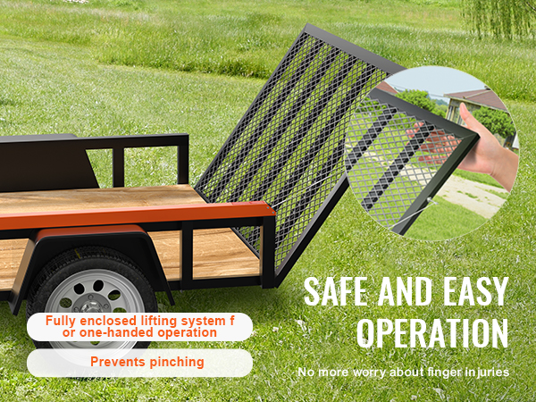 VEVOR Trailer Tailgate Lift Assist, Max 180 lbs Load Capacity ...