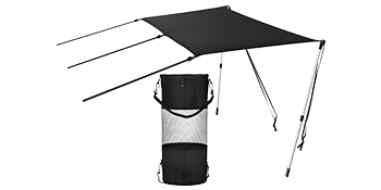 VEVOR T-Top Sun Shade Kit 4' x 5', UV-Proof 600D Polyester T-top ...