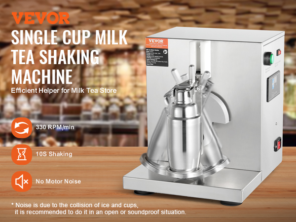 VEVOR Milkshake Maker Machine, 120W Commercial Milk Tea Shaker Machine ...