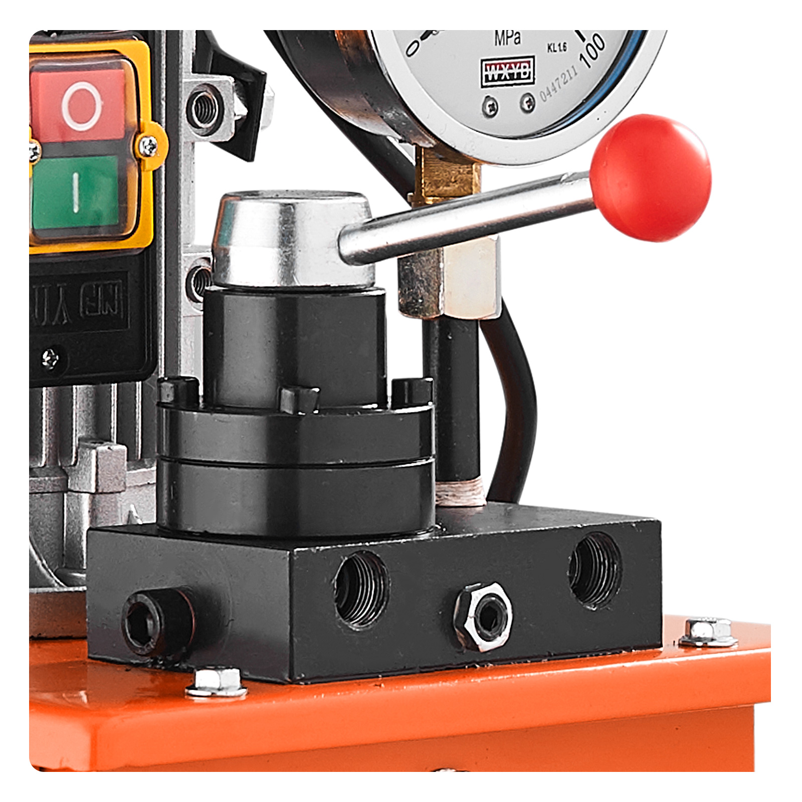 VEVOR Electric Hydraulic Pump, 10000 PSI 750W 110V, 488 in³/8L Capacity ...