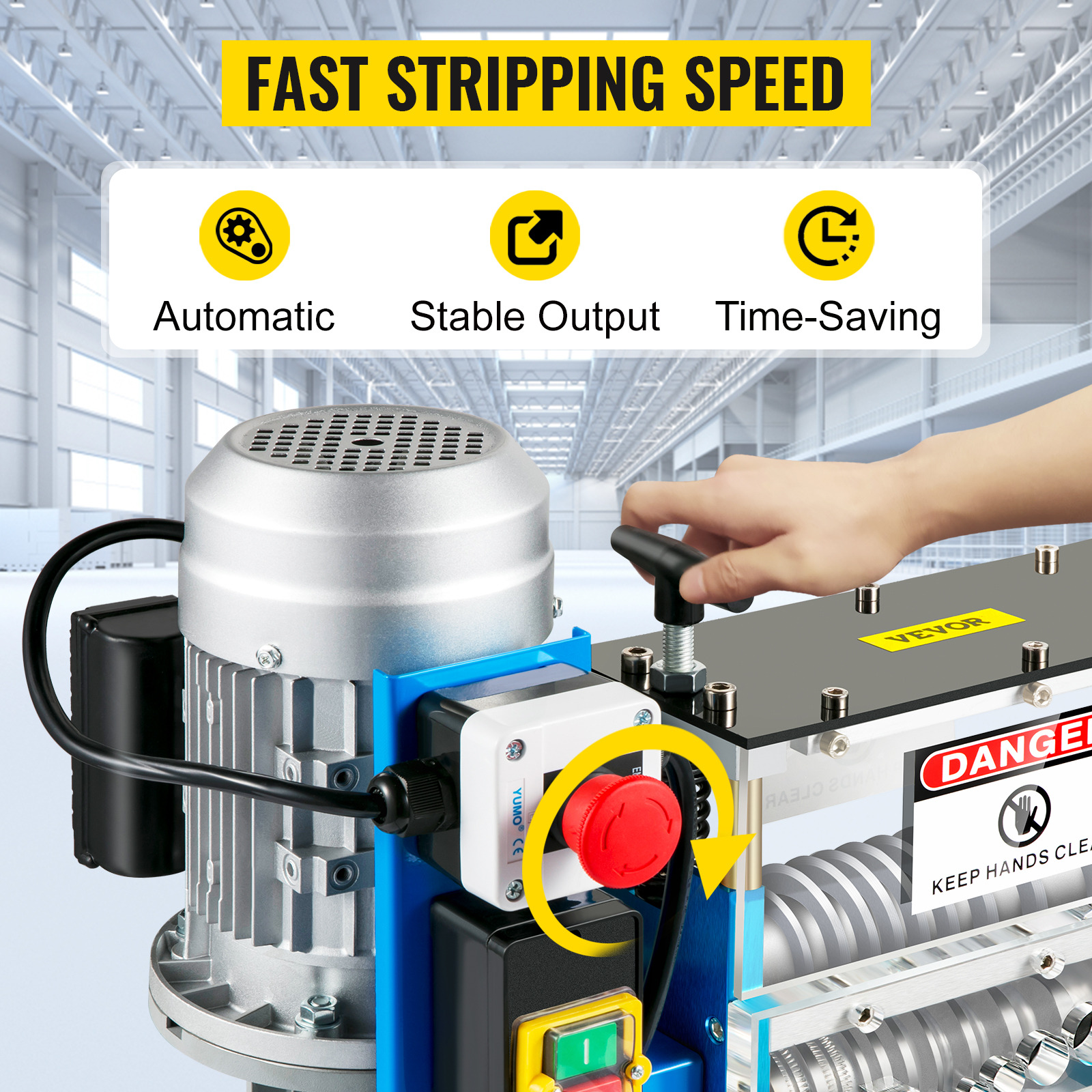 VEVOR Cable Wire Stripping Machine 0.06 inch -1.5 inch,Portable Powered ...