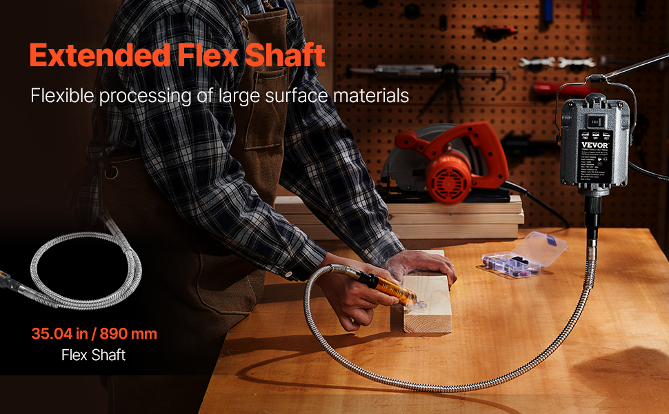 Flex Shaft Grinder 1000W 30000RPM with Foot Pedal & 31PCS Accessories ...