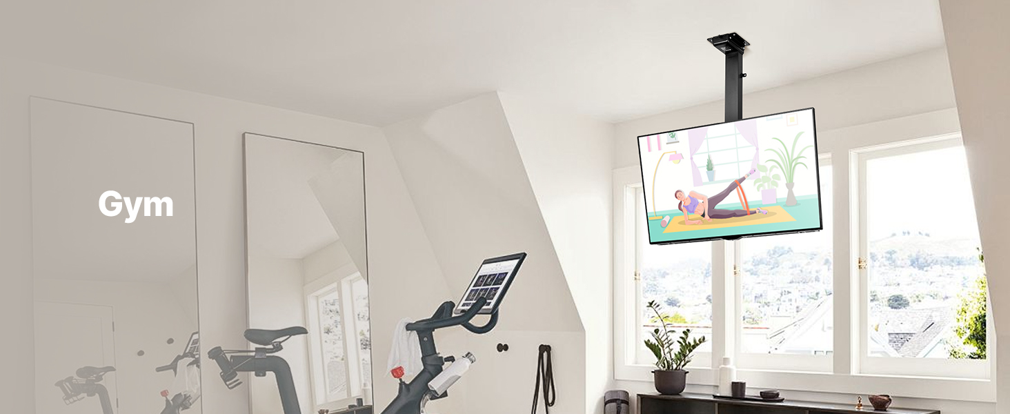 VEVOR Motorized Ceiling TV Mount 32-55 in Screen Electric Adjustable TV ...