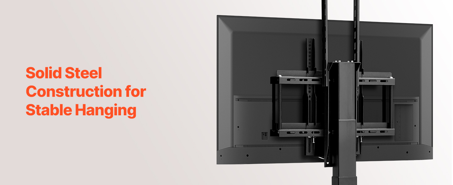 VEVOR Motorized TV Lift Stand, 132 lbs max Load Adjustable TV Lift ...