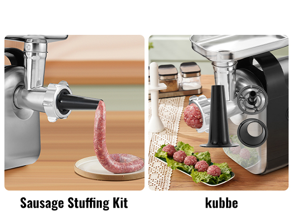VEVOR Electric Meat Grinder, 6.6 Lb/Min, 550W（2200W MAX) Industrial ...