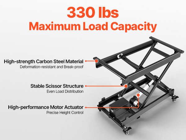 28" Electric Lift Table Single Scissor Electric Lifting Platform 330 ...