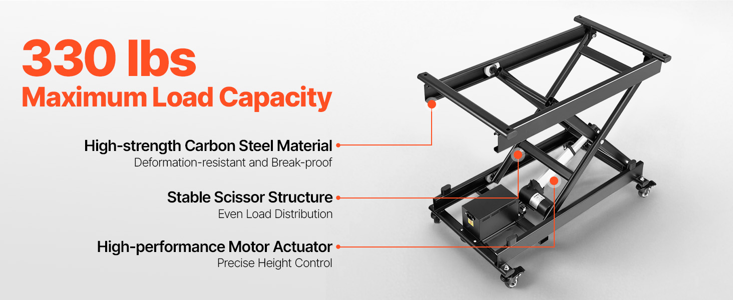 28" Electric Lift Table Single Scissor Electric Lifting Platform 330 ...