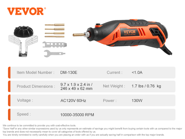VEVOR Electric Chainsaw Sharpener Kit, 35000RPM Electric Handheld Saw ...