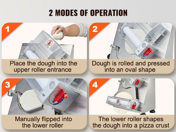 VEVOR Pizza Dough Roller Sheeter, 3-12 Inch Automatic Commercial Pizza ...
