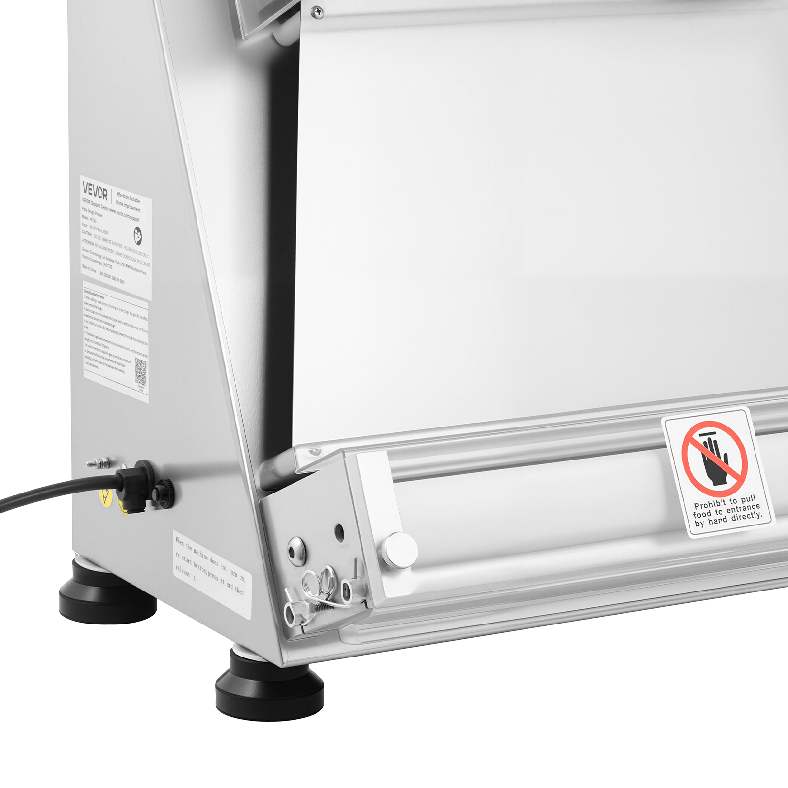 16 Inch Pizza Dough Roller Sheeter Semi-automatic Commercial Dough ...