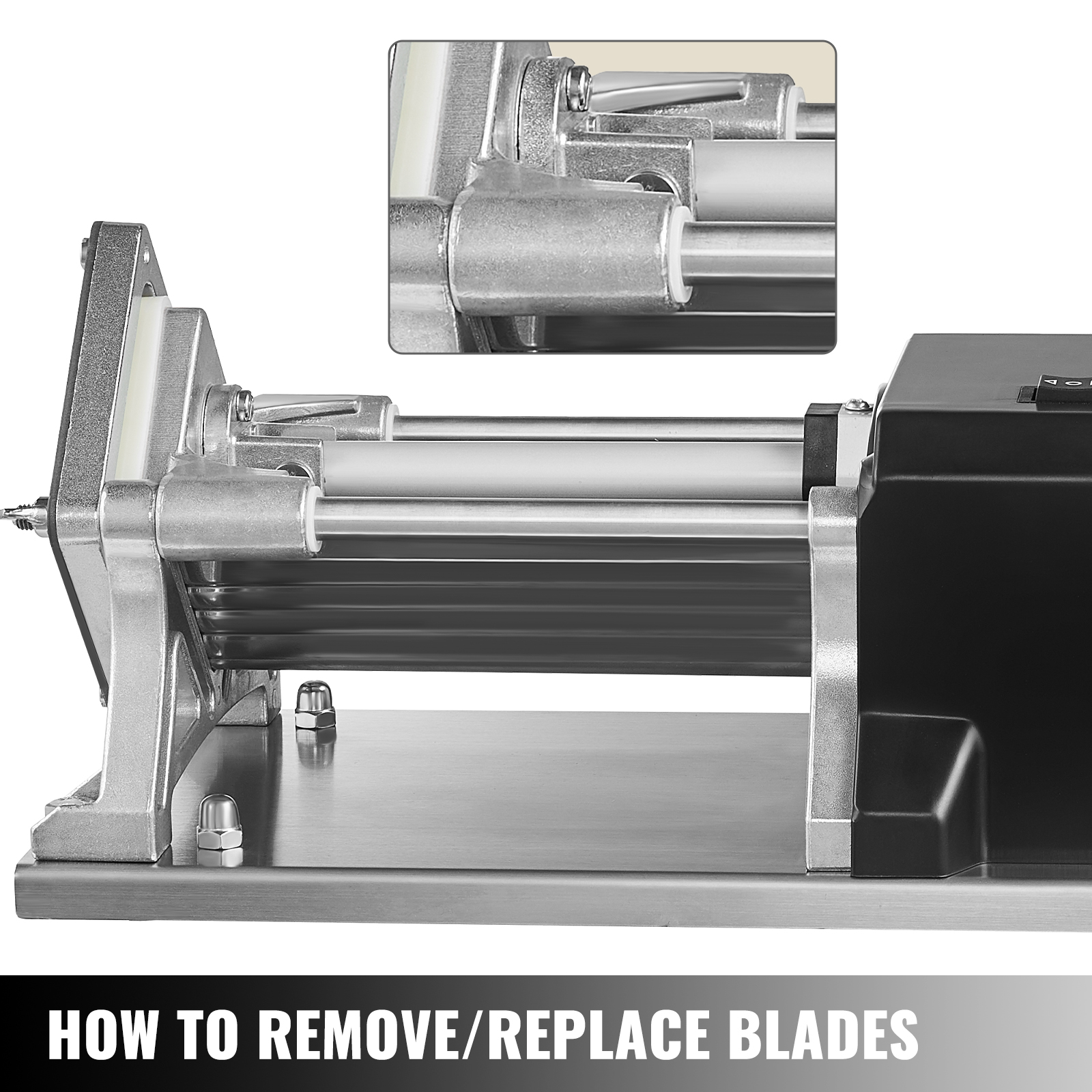 VEVOR Electric French Fry Cutter with 6mm 9mm 13mm and 8-Wedge Blade ...