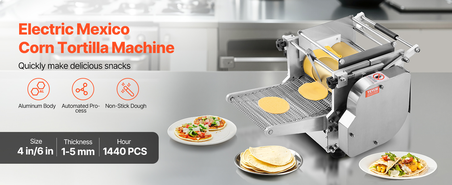 VEVOR Electric Tortilla Maker Automatický stroj na výrobu kukuřičných ...