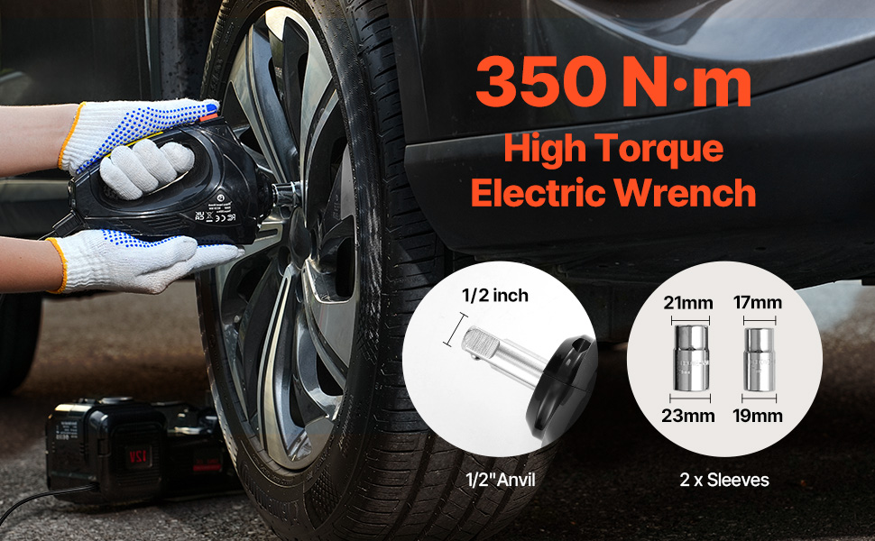 VEVOR Electric Car Jack 5 Tons /11000 lbs Jack kit with Electric Impact ...