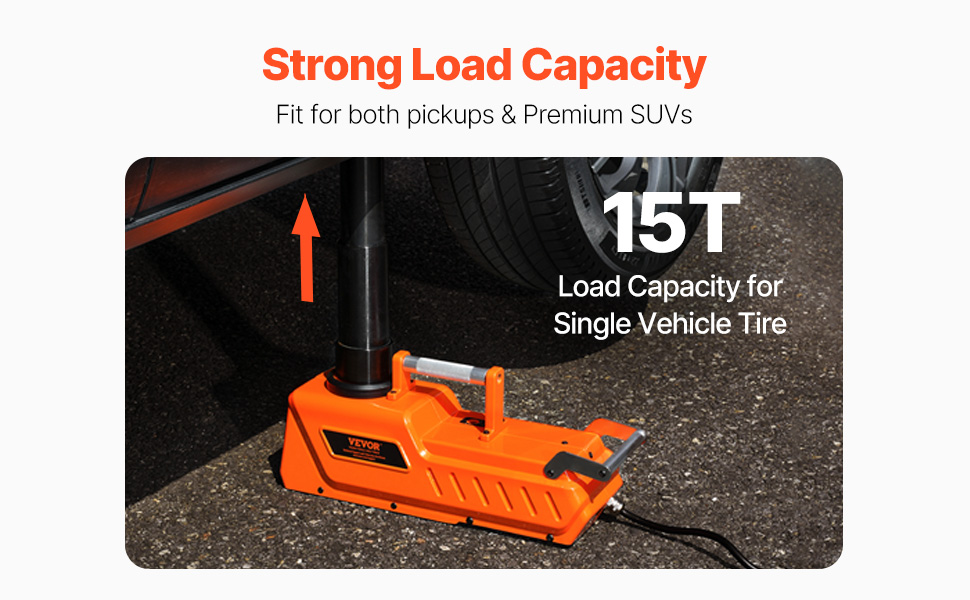 Electric Car Jack 15 Tons /33000 lbs Portable Jack kit with LED Light ...