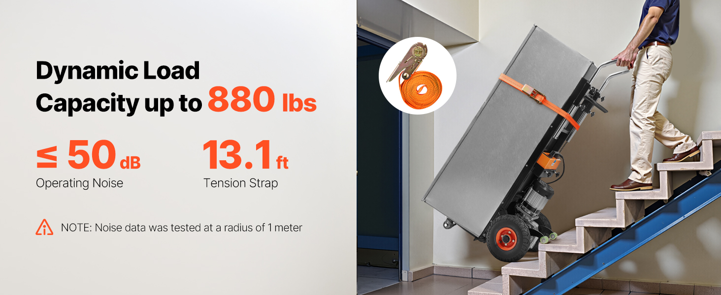 Electric Stair Climbing Dolly 880lbs Capacity Stair Climbing Hand ...