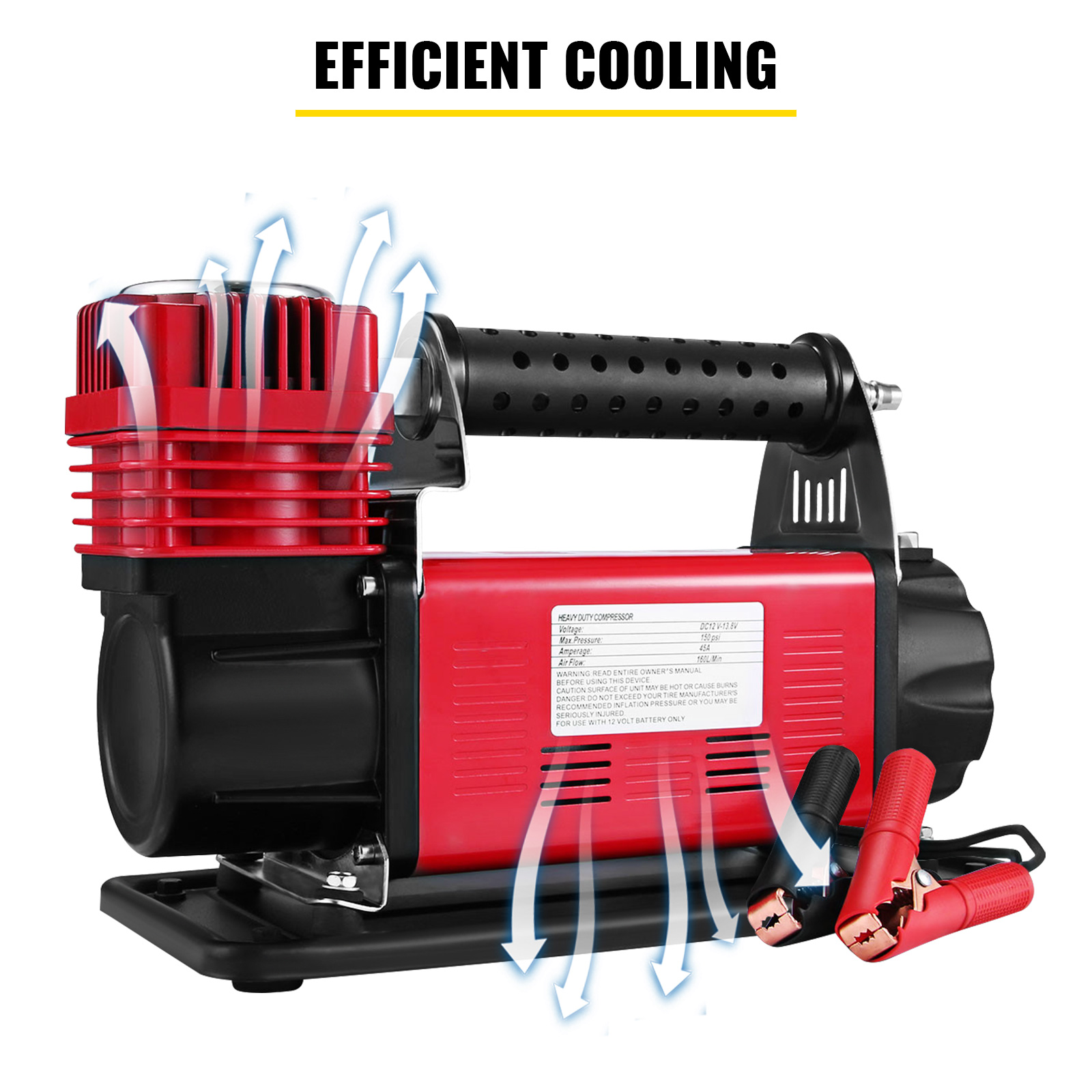 VEVOR 12V Adventurer Heavy Duty Portable Air Compressor 4X4 Tyre Pump ...