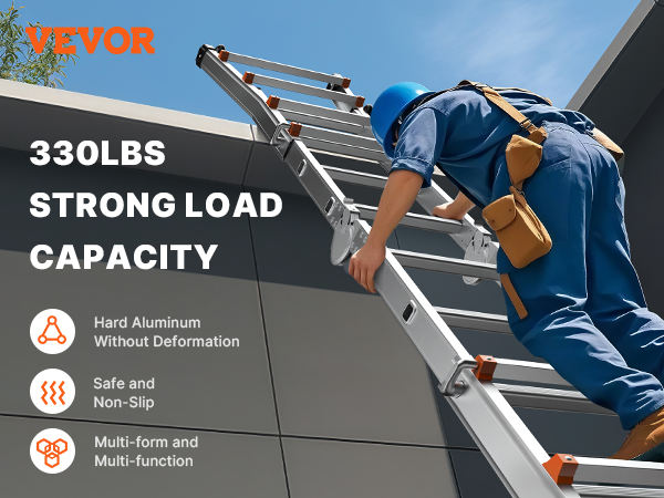 VEVOR Telescoping Ladder A Frame 20FT / 5990 mm Extension Multi ...