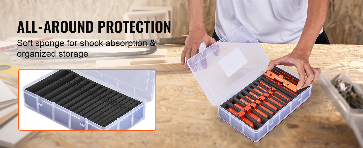 VEVOR Router Table Setup Bars, 14 pcs, Precision Aluminum Setup Blocks ...