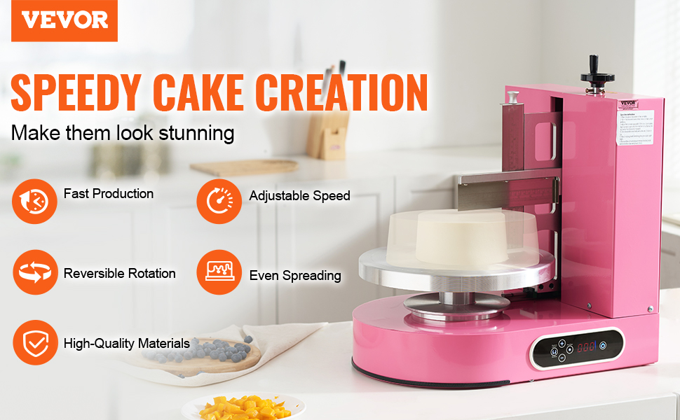 VEVOR Cake Decorating Machine Cake Frosting Spreading for 4" to 12 ...