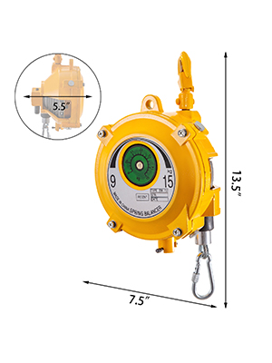 VEVOR Spring Balancer 20-33lbs(9-15kg) Retractable Tool Holder 1.5m ...