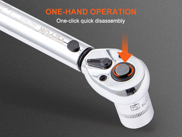 VEVOR Torque Wrench, 1/4-inch Drive Click Torque Wrench 20-200in.lb/3 ...