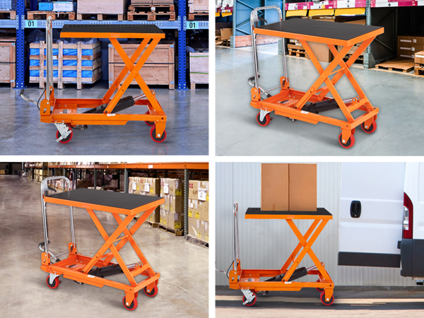 VEVOR Hydraulic Lift Table Cart, 330lbs Capacity 28.5" Lifting Height ...