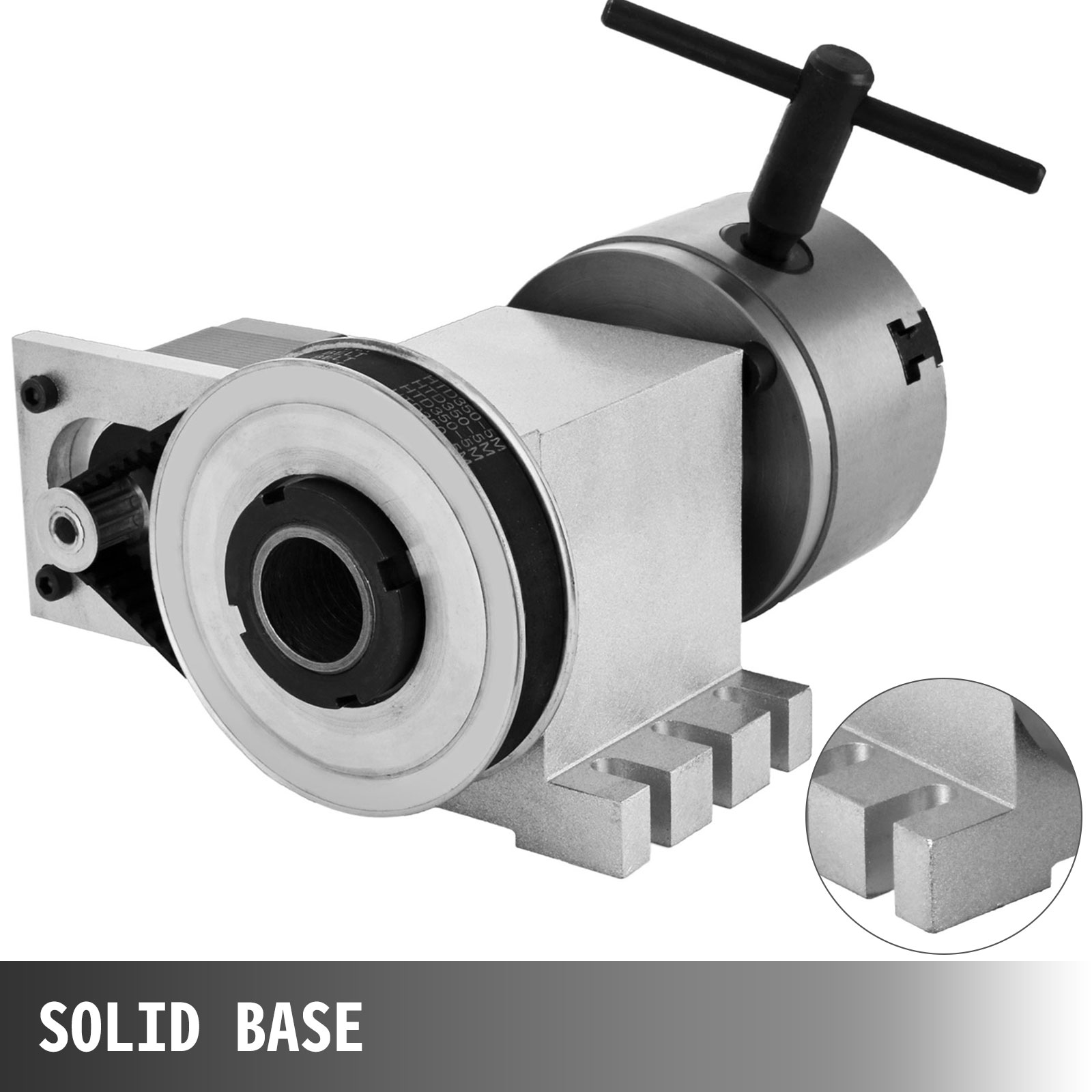 VEVOR CNC Rotational Rotary Axis 4-Jaw Chuck 100mm Hollow Shaft 4th ...