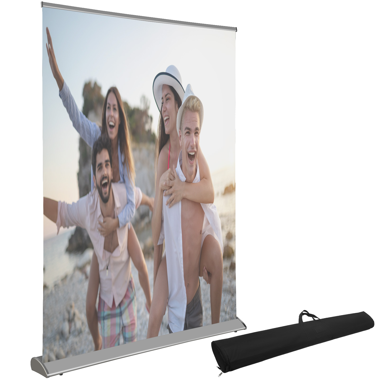 VEVOR Manual Pull Up Projector Screen 70inch 16:9 Projector Screen Free ...