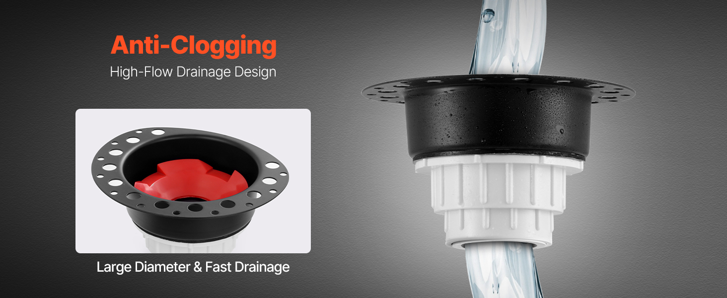 VEVOR Freestanding Tub Drain Kit Bathtub Drain Rough-in Kit with PVC ...