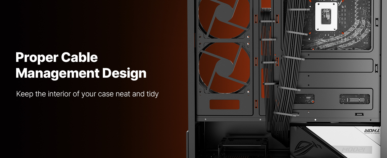 Mid-Tower ATX PC Gaming Case Computer Case with 6 x 120 mm PWM ARGB ...