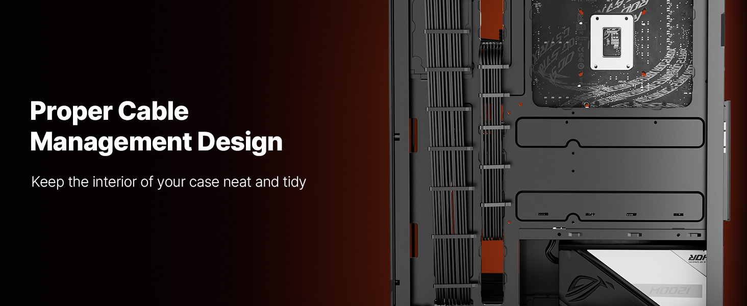 VEVOR PC Gaming Case Mid-Tower Computer Case with 2 x 120 mm Fans for ...