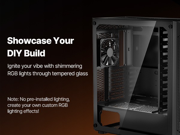 PC Gaming Case Mid-Tower Computer Case with 4 x 120 mm Fans for ATX/M ...