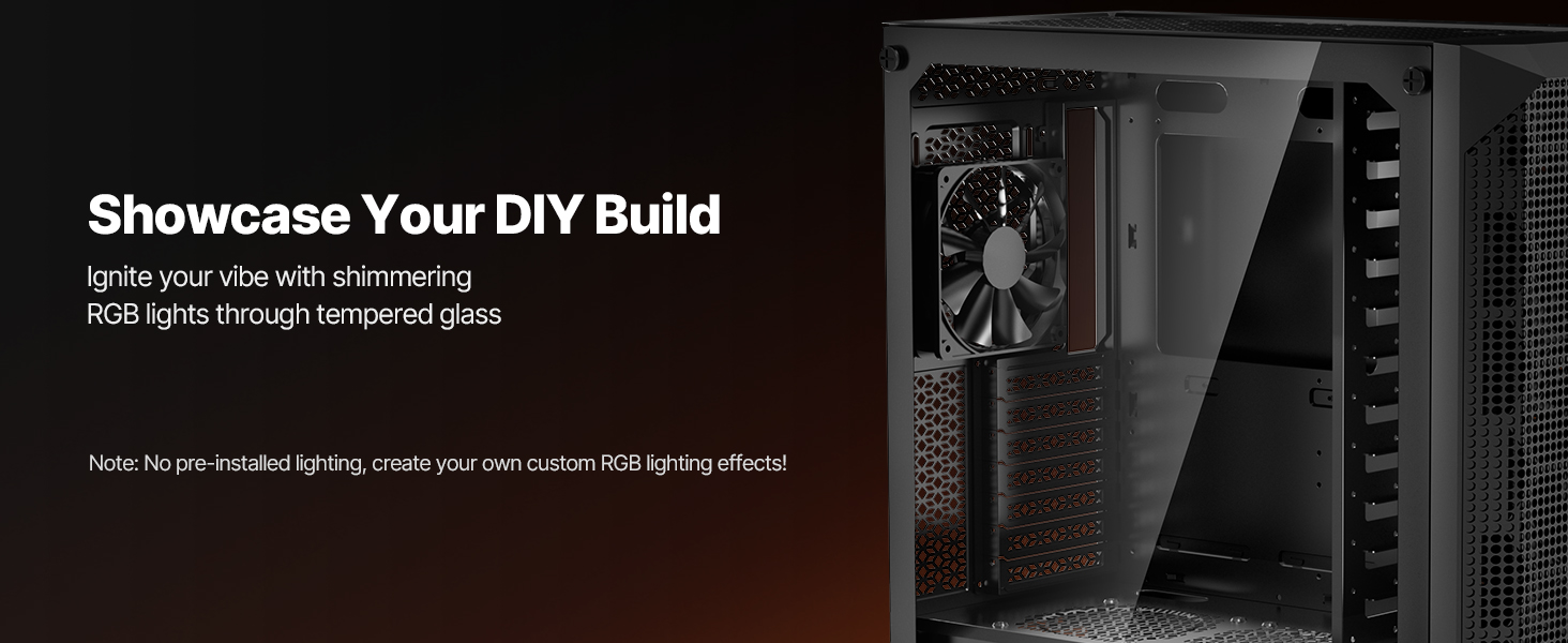 PC Gaming Case Mid-Tower Computer Case with 4 x 120 mm Fans for ATX/M ...